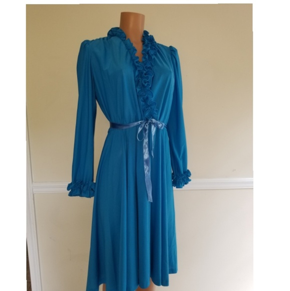 Vintage | Dresses | Vintage Tuxedo Ruffle Dress | Poshmark